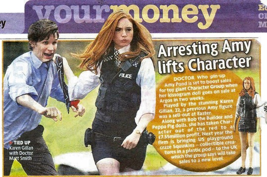 Doctor Who Fansite: Amy Pond Kissogram-Outfit Action Figure